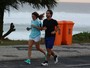 EGO - Rafa Brites e Felipe Andreoli correm na orla da Barra da Tijuca ...